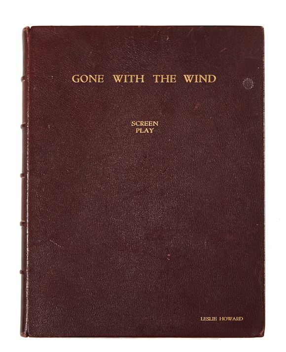 Bonhams : A Leslie Howard custom-bound final shooting script of Gone ...