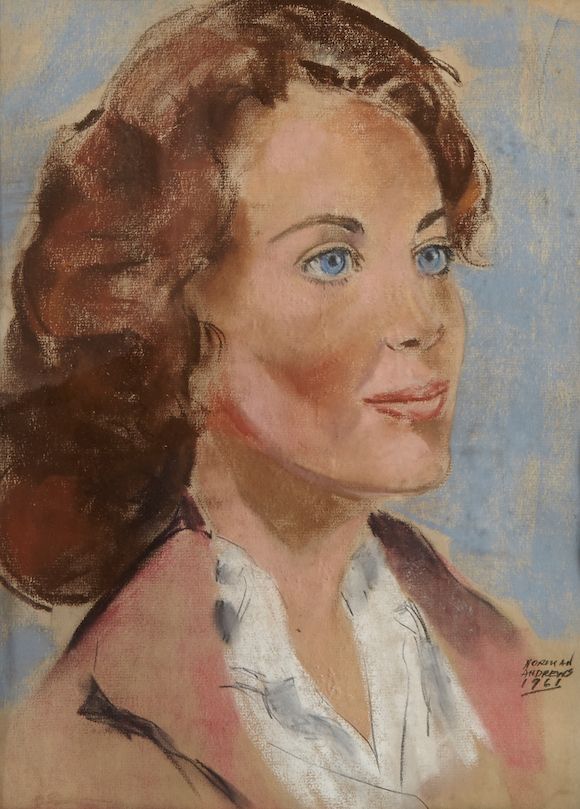 Bonhams : Norman Andrews (American, c.2002) Portrait of Maureen O'Hara