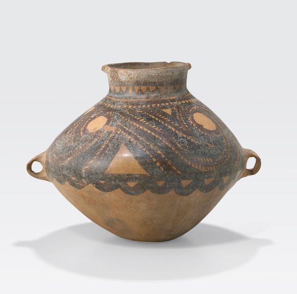 Bonhams : A painted pottery jar Neolithic period, Banshan phase of ...