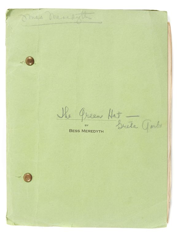 Bonhams : Bess Meredyth's continuity screenplay of Woman of Affairs