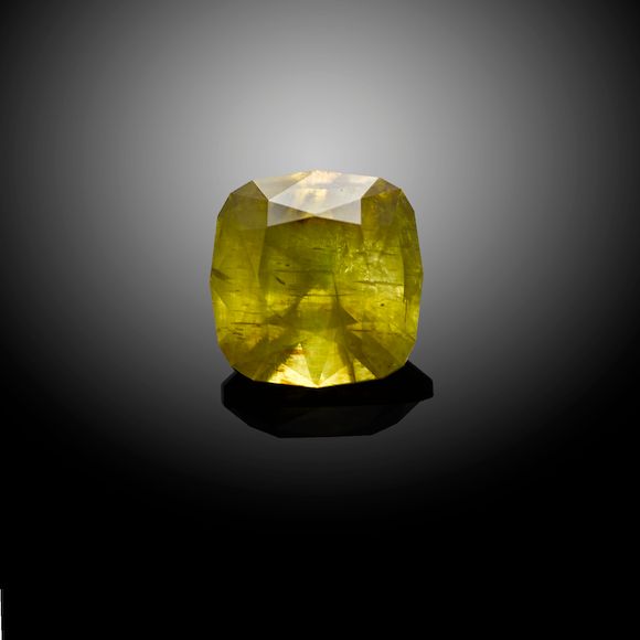 Bonhams : Extraterrestrial Olivine Peridot Faceted Admireite