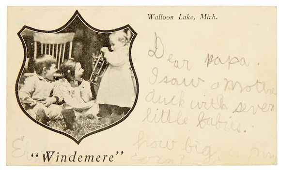 Bonhams : HEMINGWAY, ERNEST. 1899-1961. Autograph Postcard Signed twice ...