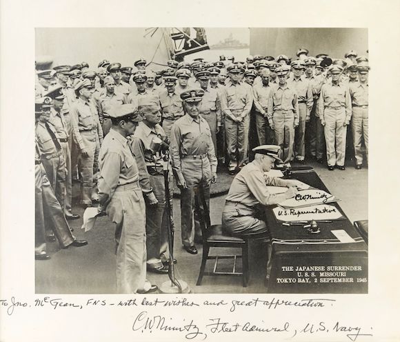 Bonhams : NIMITZ, CHESTER WILLIAM. 1885-1966. Photograph Signed (C.W ...