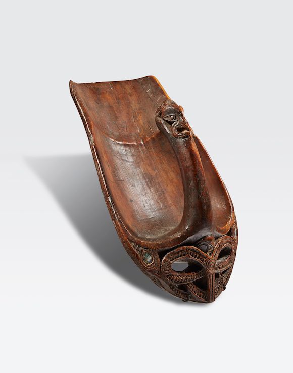 Bonhams : Fine Maori Canoe Bailer, New Zealand