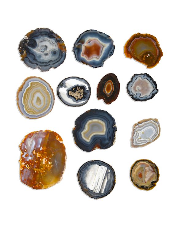 Bonhams : Agate Collection Consisting of 134 Specimens