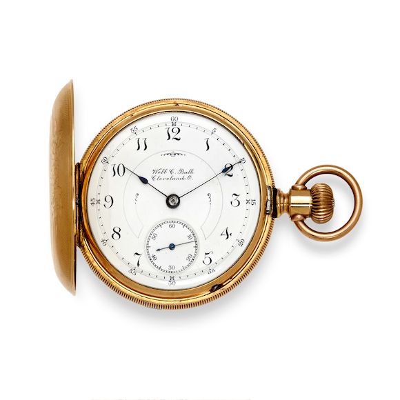 Bonhams : Ball Watch Co. A Rare hunter cased watchHampden Watch Co ...