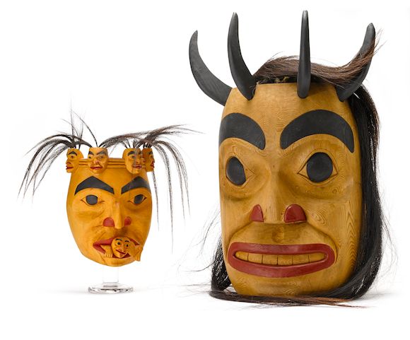 Bonhams : Two Merlin Robinson masks