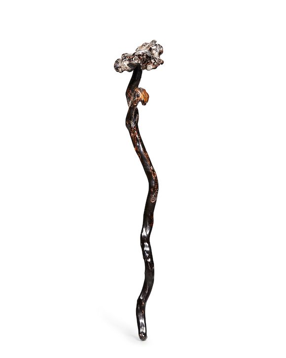 Bonhams : A LARGE BLACK-CORAL SCEPTER Japan, Meiji era (1868–1912 ...
