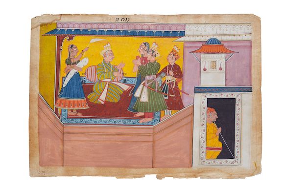 Bonhams : AN ILLUSTRATION TO THE SHANGRI RAMAYANA, STYLE II KING ...