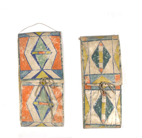 Bonhams : Two Plains parfleche envelopes