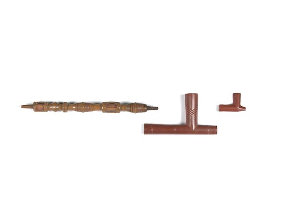 Bonhams : A Sioux pipe