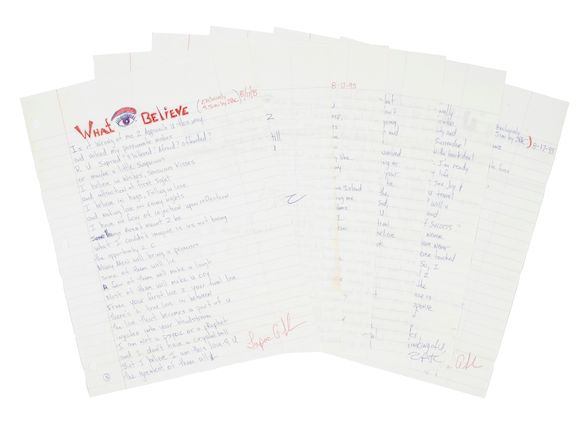 Bonhams : A pair of Tupac Shakur handwritten letters