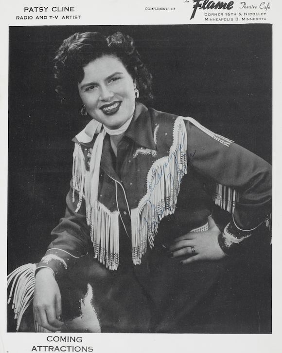Bonhams : A Patsy Cline signed photograph