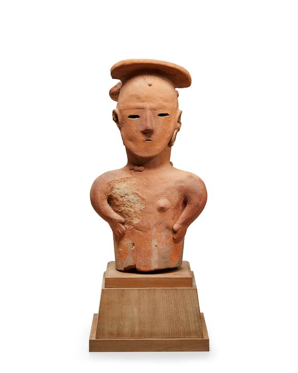 Bonhams : A Haniwa terracotta figure of a shamaness Kofun period (c ...