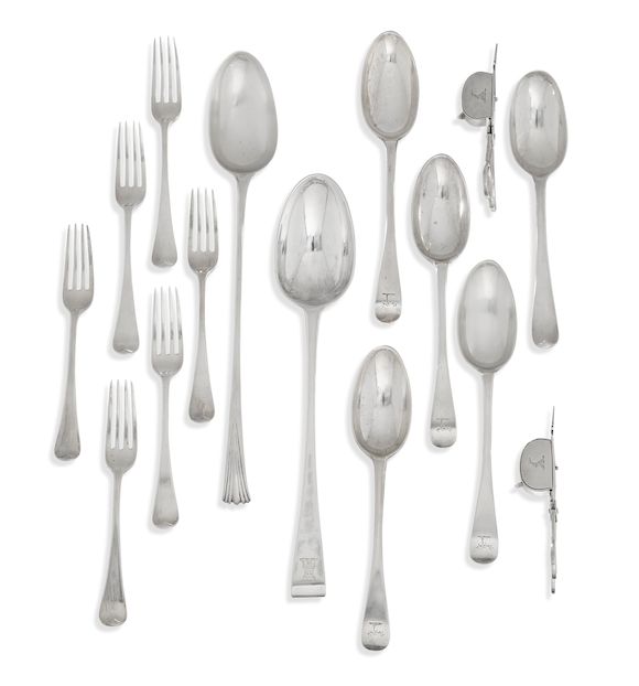 Bonhams : An assembled twenty-eight piece group of British silver ...
