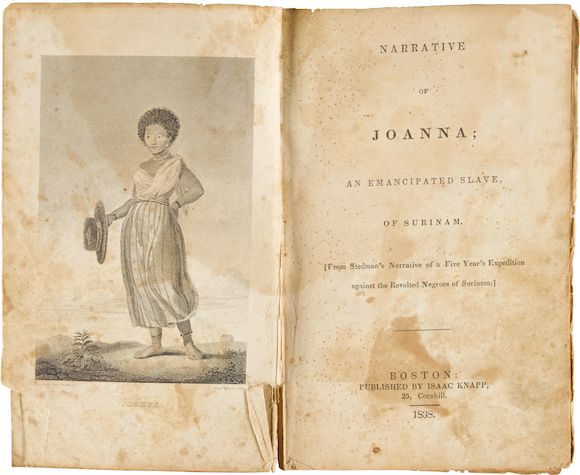 Bonhams : [CHILD, LYDIA MARIA. 1802-1880.] Narrative of Joanna, An ...