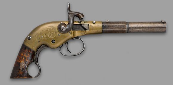 Bonhams : A scarce brass-framed W.W. Marston breech-loading single shot ...