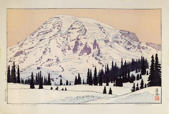 Bonhams : Yoshida Toshi (1911-1995) and Yoshida Kiso (1919-2005) Showa ...