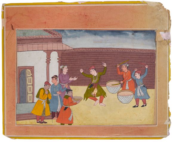 Bonhams : ILLUSTRATION FROM A BHAGAVATA PURANA SERIES: SCENE FROM THE ...