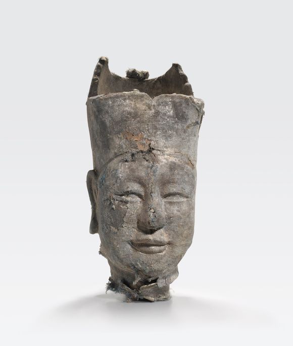 Bonhams : A large molded head of an official Ming dynasty