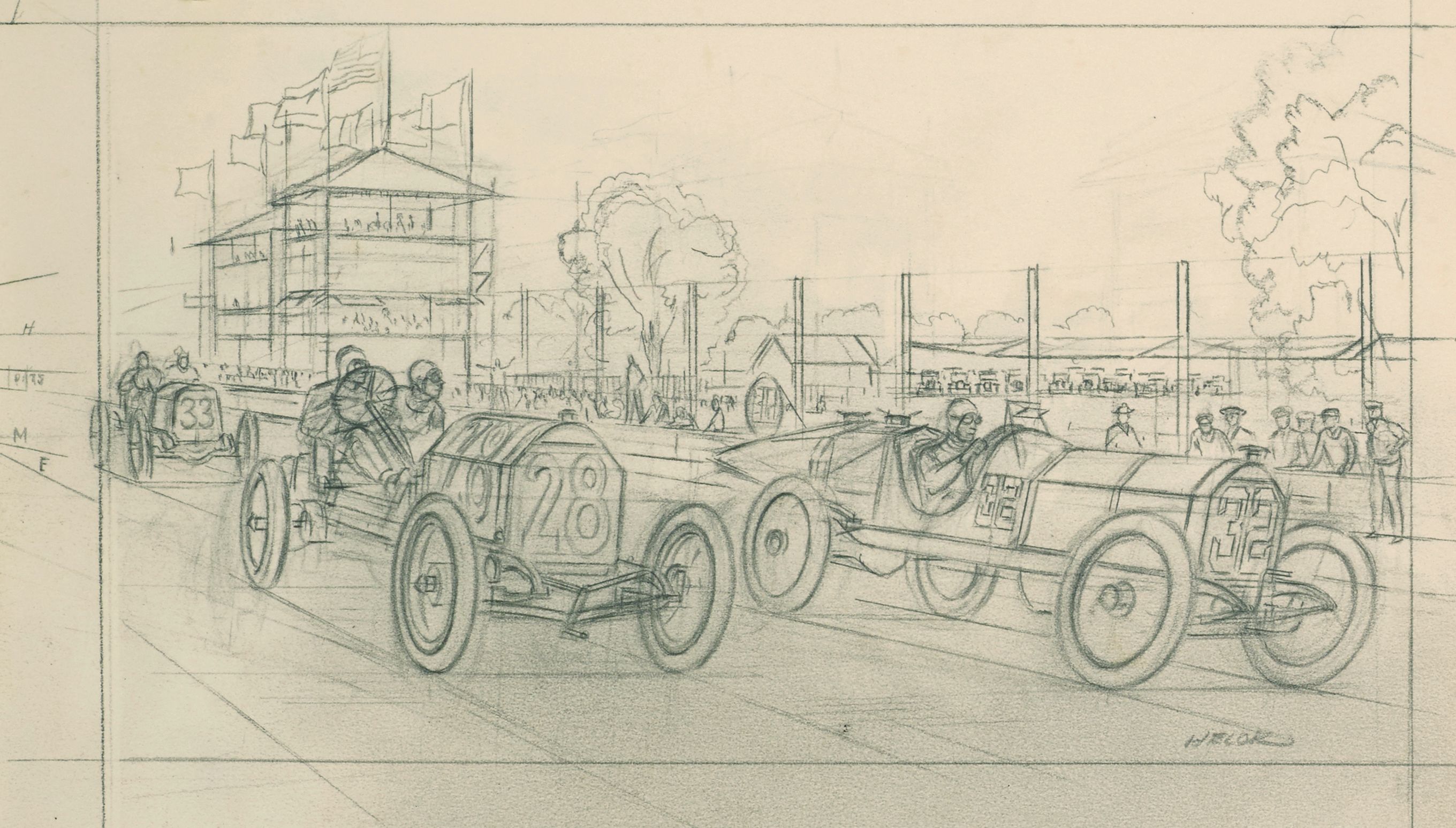 Bonhams Cars : Peter Helck, 1911 Indianapolis Marmon Wasp & Brown's Fiat