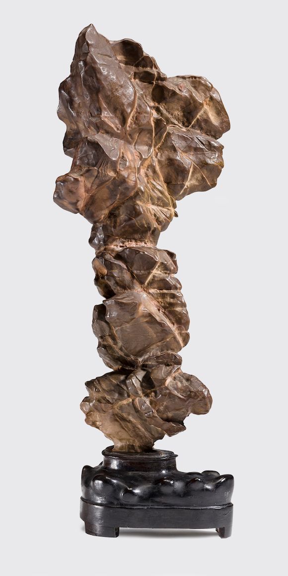 Bonhams : A vertical Jinwen scholar's rock