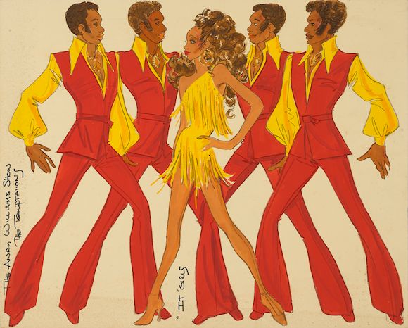 Bonhams : A Temptations costume design by Ret Turner