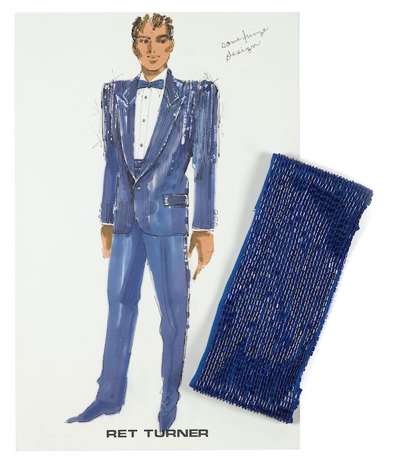 Bonhams : A group of seven Luther Vandross costume designs by Ret Turner