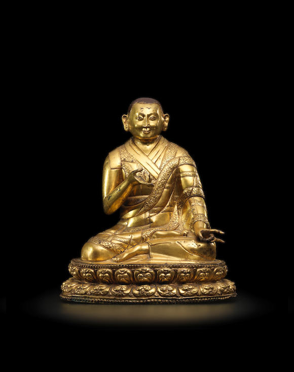 Bonhams A Large Gilt Copper Alloy RepoussÉ Figure Of Naza Dragpugpa