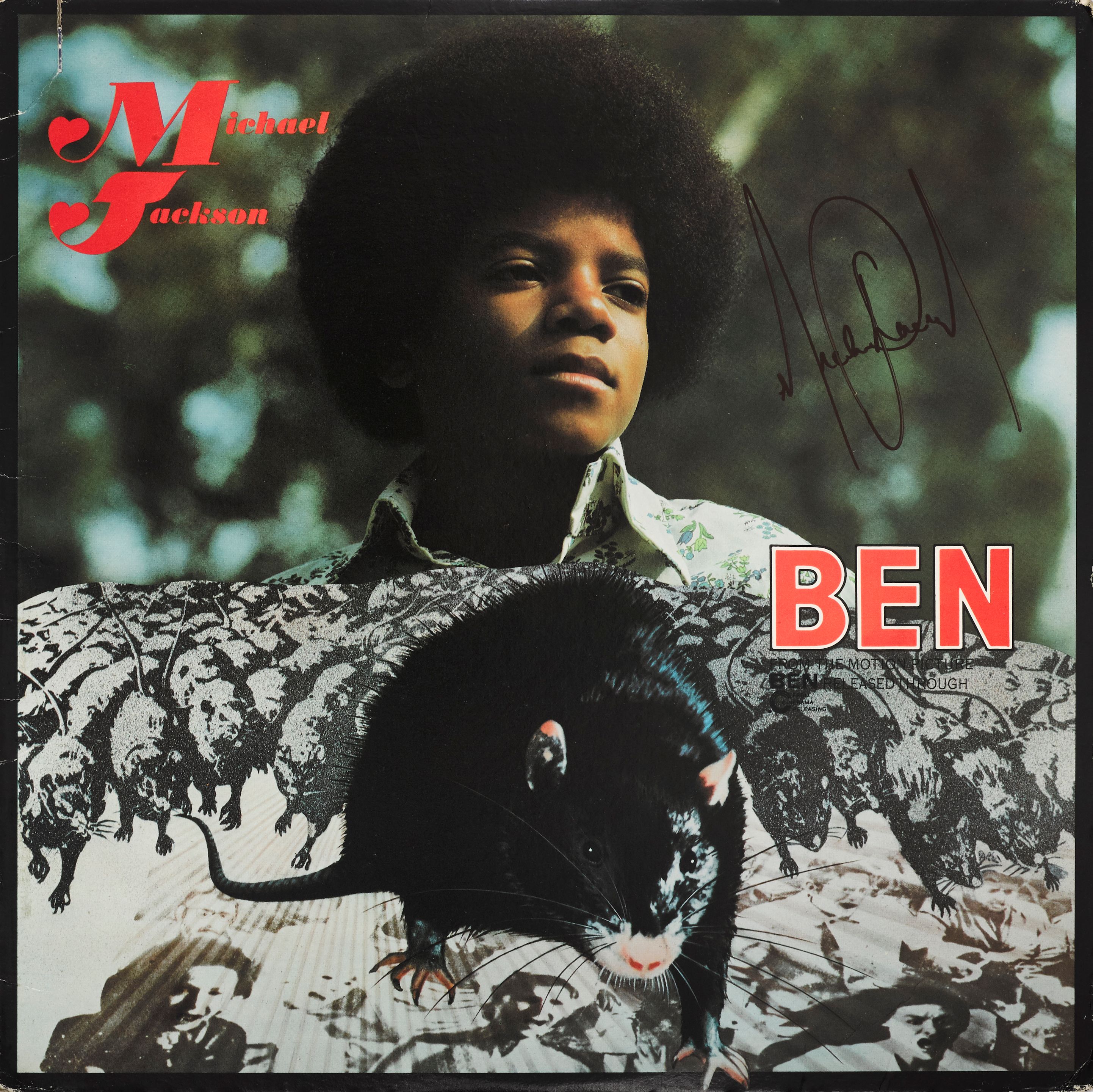 Bonhams : A signed Michael Jackson Ben album cover
