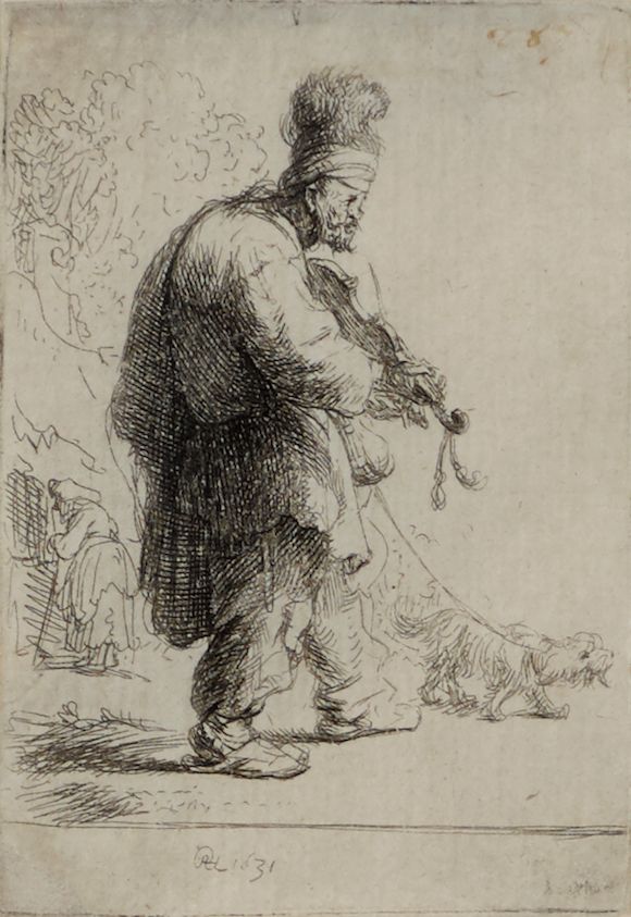 Bonhams : Rembrandt Harmensz van Rijn (1606-1669); The Blind Fiddler;