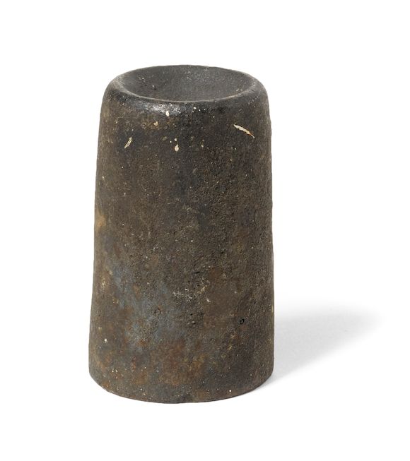 Bonhams : A CAST IRON CONE SHAPED GUTTY BALL STAND CIRCA 1870