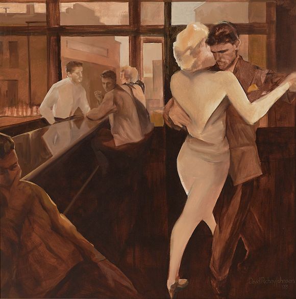 Bonhams : David Richey Johnsen (American, born 1952) Bar Dance 47 x 47in (119 x 119cm)