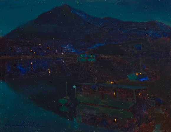 Bonhams : Charles Rollo Peters (1862-1928) A Belvedere harbor view with ...