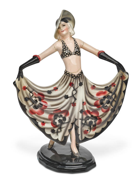 Bonhams A Stefan Dakon For Goldscheider Glazed Earthenware Figure Of