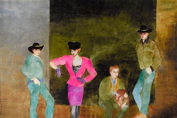 Bonhams : Maria Zielinska (Polish/American, born 1956) Group of people ...