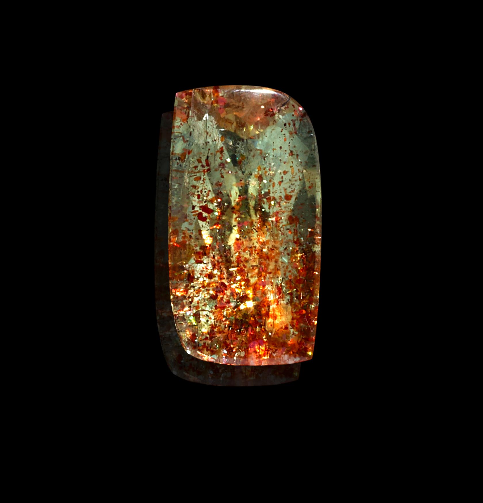 Bonhams : Orthoclase Feldspar with Hematitic Inclusions