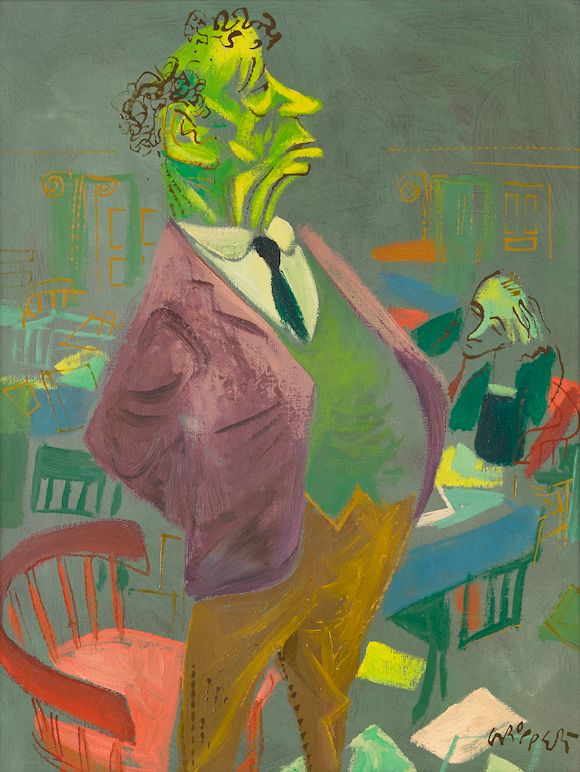 Bonhams : William Gropper (1897-1977) Senate Minority Leader 18 1/8 x 14in