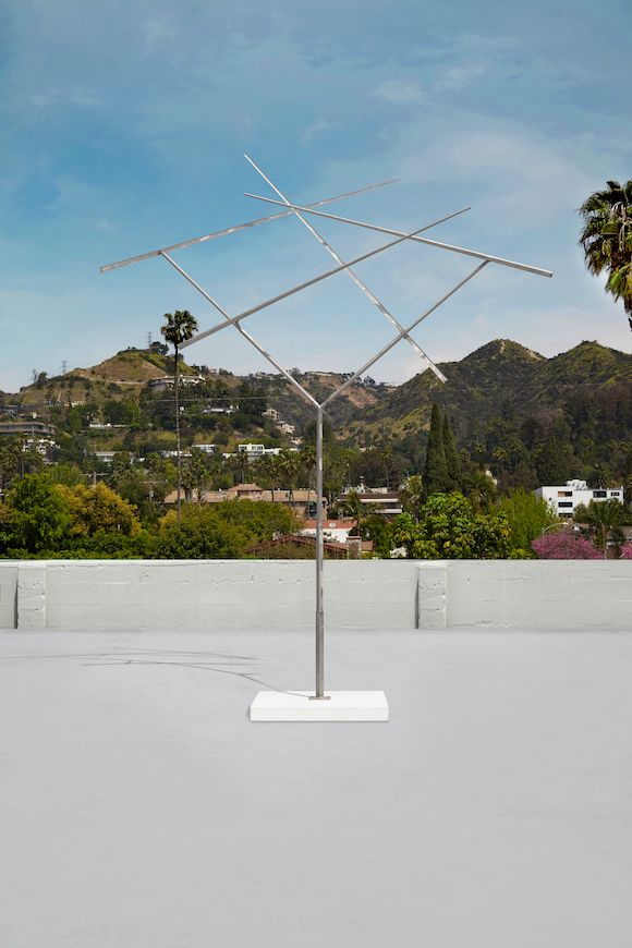 Bonhams : GEORGE RICKEY (1907-2002) Four Lines Up Oblique V, 1977 (This ...