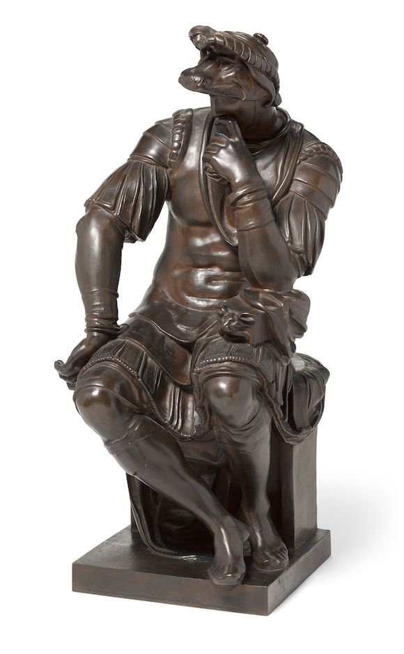 Bonhams : A French patinated bronze figure of Lorenzo de Medici after ...