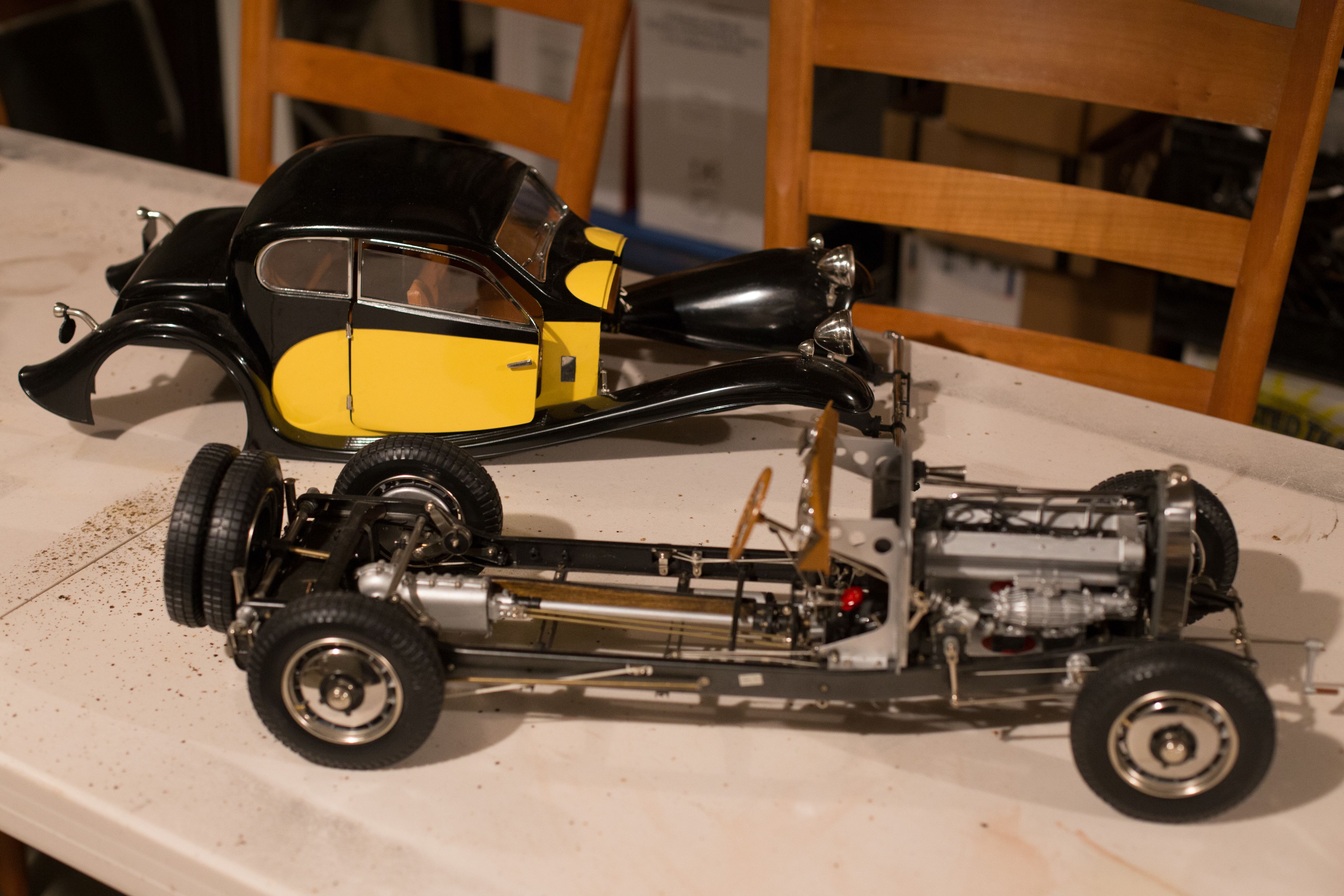 Bonhams Cars : A 1:8 scale model of a Bugatti Type 50T Tourer by Pocher,