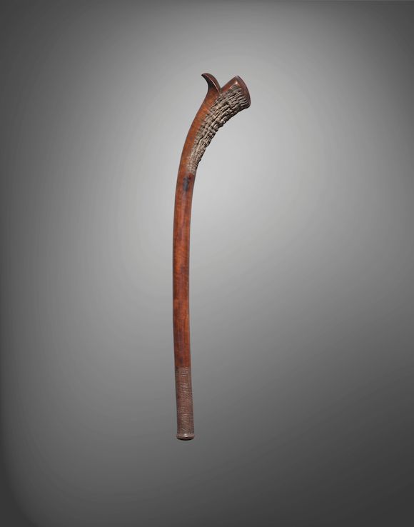 Bonhams : Large "Snake" Club, Fiji Islands