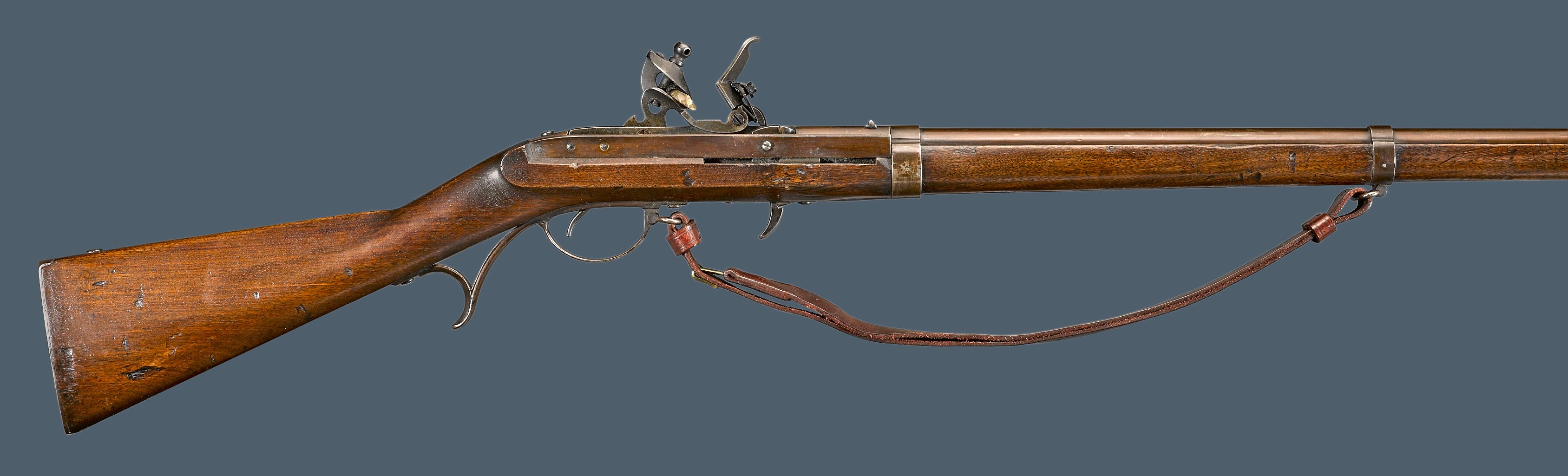 Bonhams : A fine U.S. Model 1819 Type 2 Hall breechloading flintlock rifle