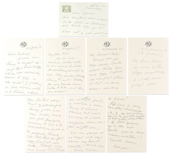 Bonhams : LEE, HARPER. 1926-2016. Archive of correspondence including ...