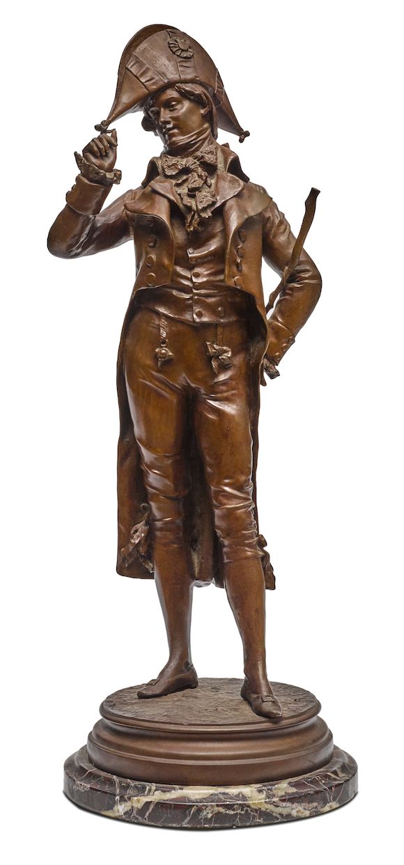 Bonhams : A French patinated bronze figure of a dandy circa 1900