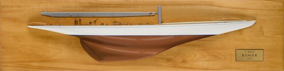 Bonhams : A detailed half-model of the J-class yacht Ranger 1989 10-1/4 ...