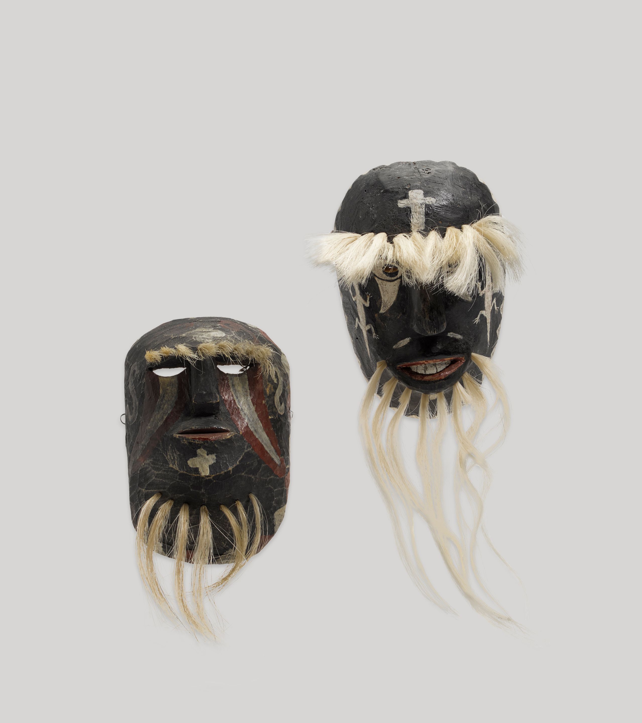 Bonhams : Two Yaqui Pascola masks