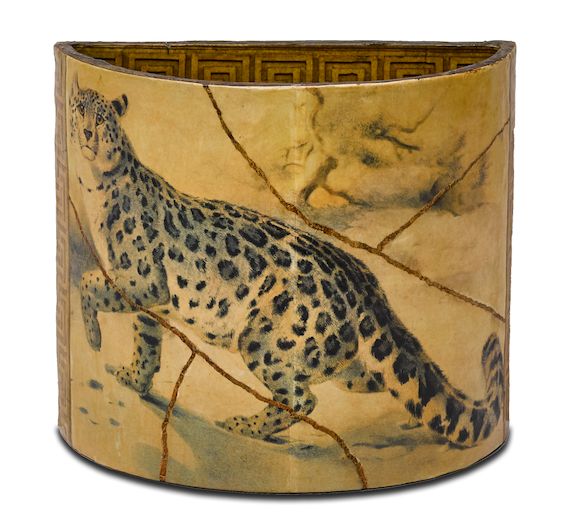 Bonhams : A Continental lithographically printed paper and wood waste ...