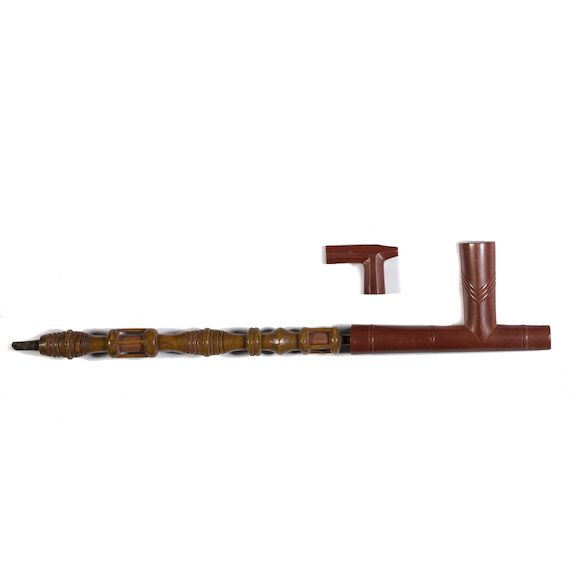 Bonhams : A Sioux pipe
