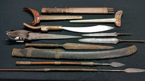 Bonhams : A lot of edged weapons and edged weapon scabbards